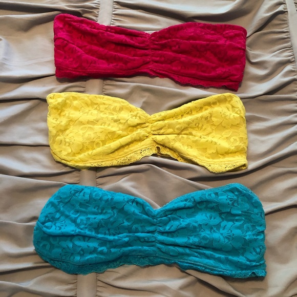 Hollister | Intimates & Sleepwear | Bandeau Bundle Set Of 3 | Poshmark